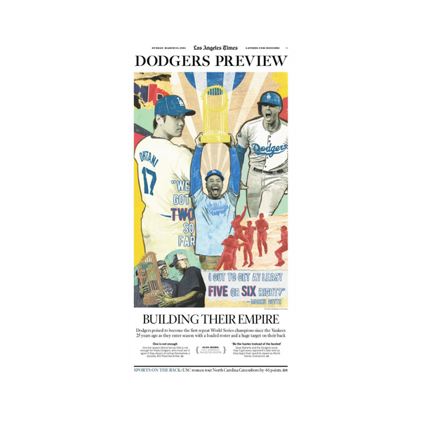 Dodgers Preview 3/23/25 Page Print – Shop LA Times