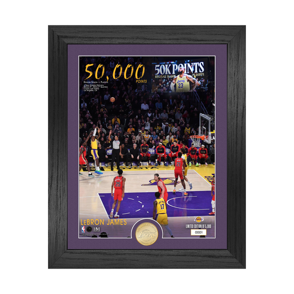 LeBron James 50,000 Career Points Bronze Coin Photo Mint – Shop LA Times