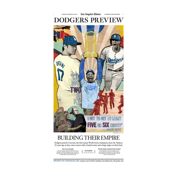 Dodgers Preview 3/23/25 paper – Shop LA Times