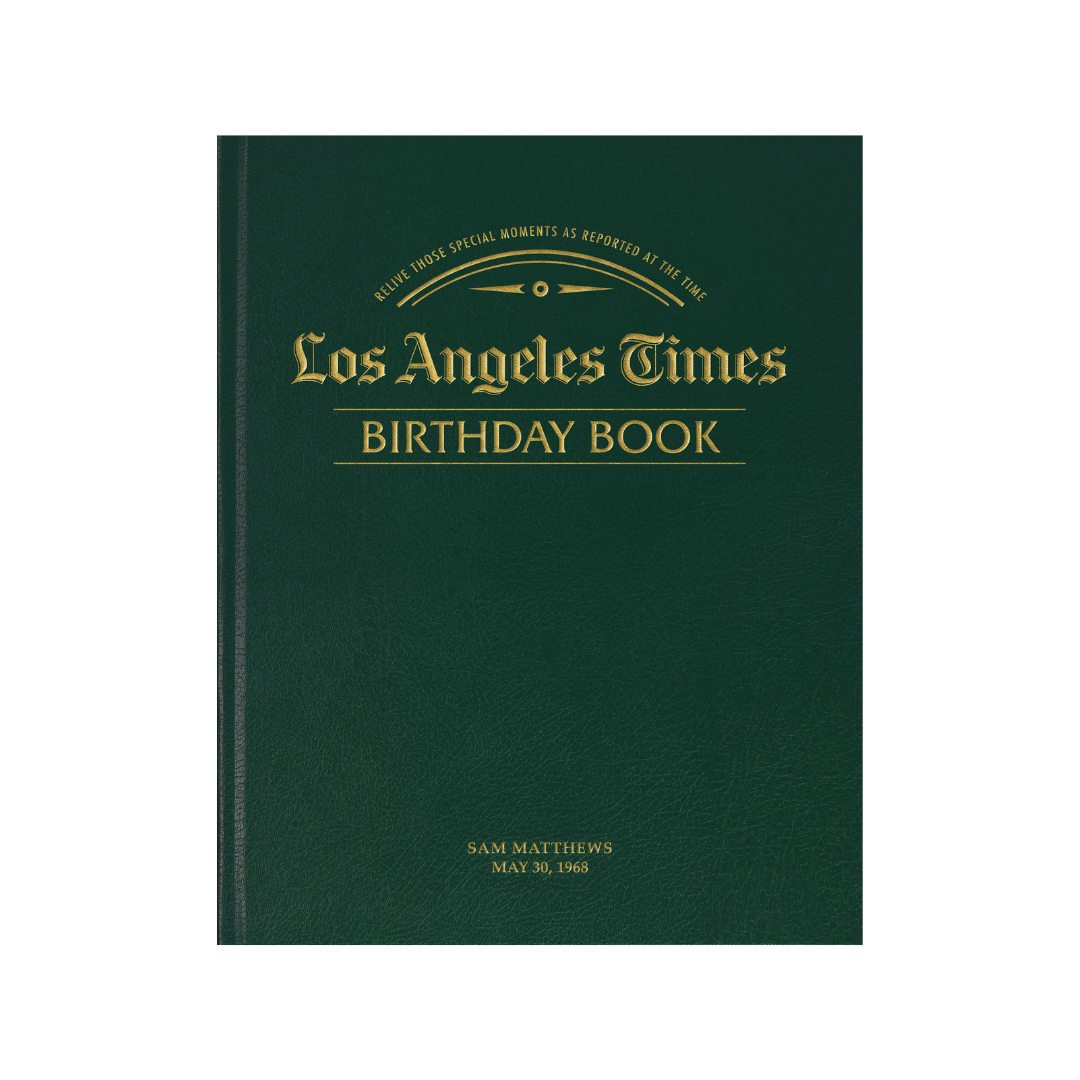 Los Angeles Times Birthday Book – Shop LA Times